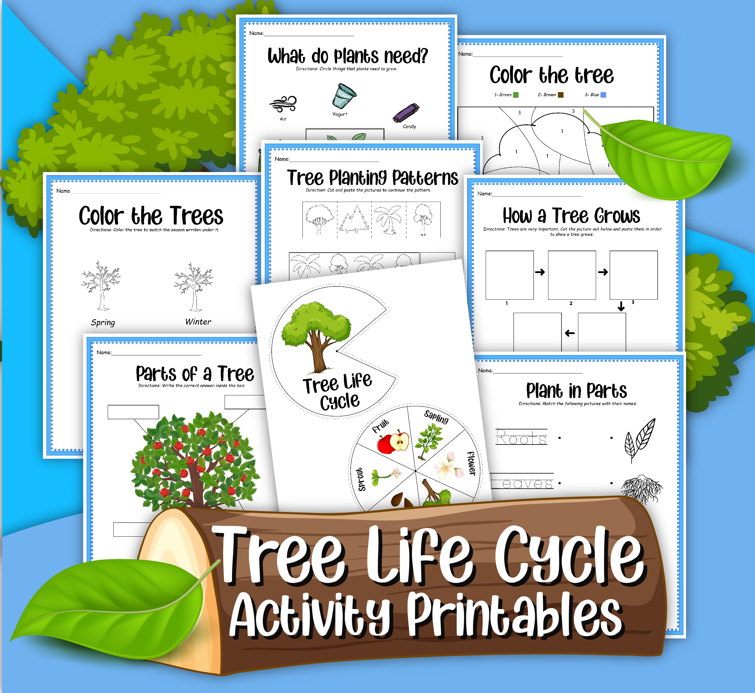 Life Cycle of a Tree Activity Set – Wondermom Shop