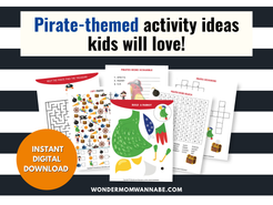 Pirates Fun Pack for Kids – Printable Pirate Games, Puzzles, Crafts ...