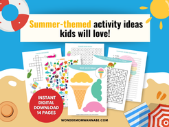 Summer Fun Pack for Kids – Printable Summer Games, Puzzles, Crafts & A ...
