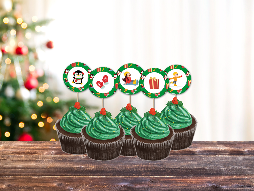Printable Kids Christmas Party Pack | Happy Holidays Decorations Kit ...