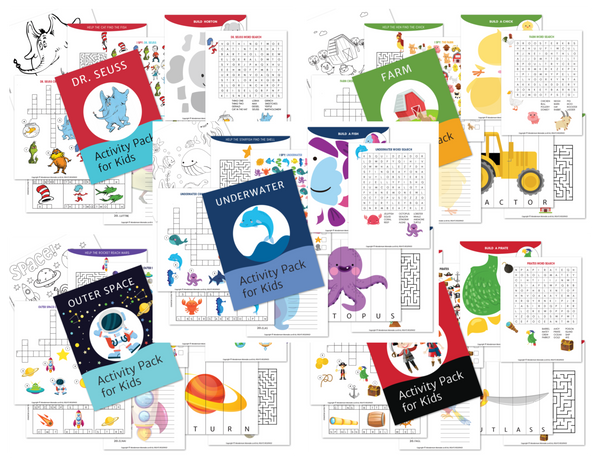Printable Kids Activity Books Mini Bundle – Wondermom Shop