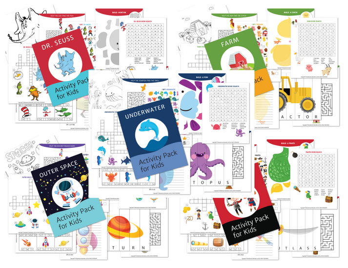 Printable Kids Activity Books Mini Bundle – Wondermom Shop